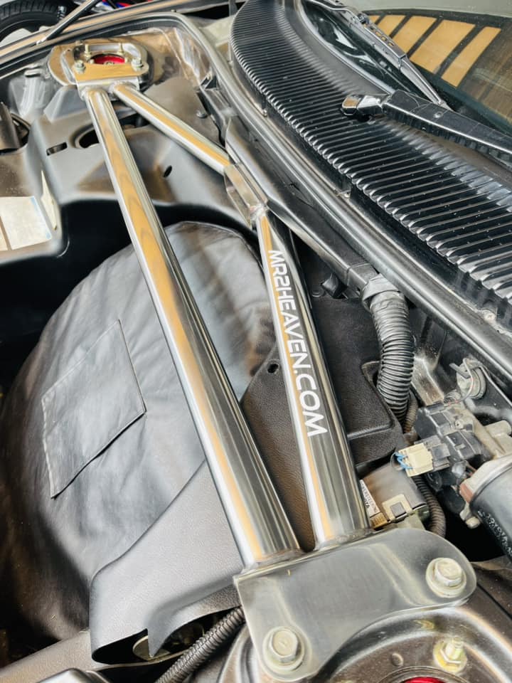 MR2Heaven 3 Point Front Strut Tower Brace - SW20 – MR2 Heaven