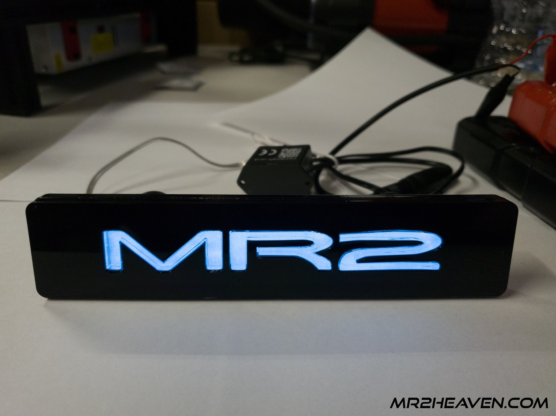 Reproduction JDM "MR2" LED Glow Emblem (Available in OEM Blue or Red ...